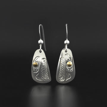 Eagle and Raven - 14k Gold Earrings – Lattimer Gallery