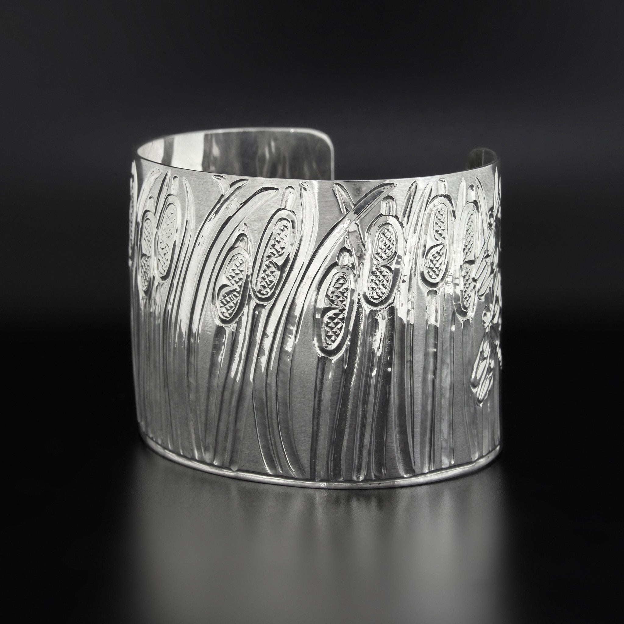Cattails - Silver Bracelet – Lattimer Gallery