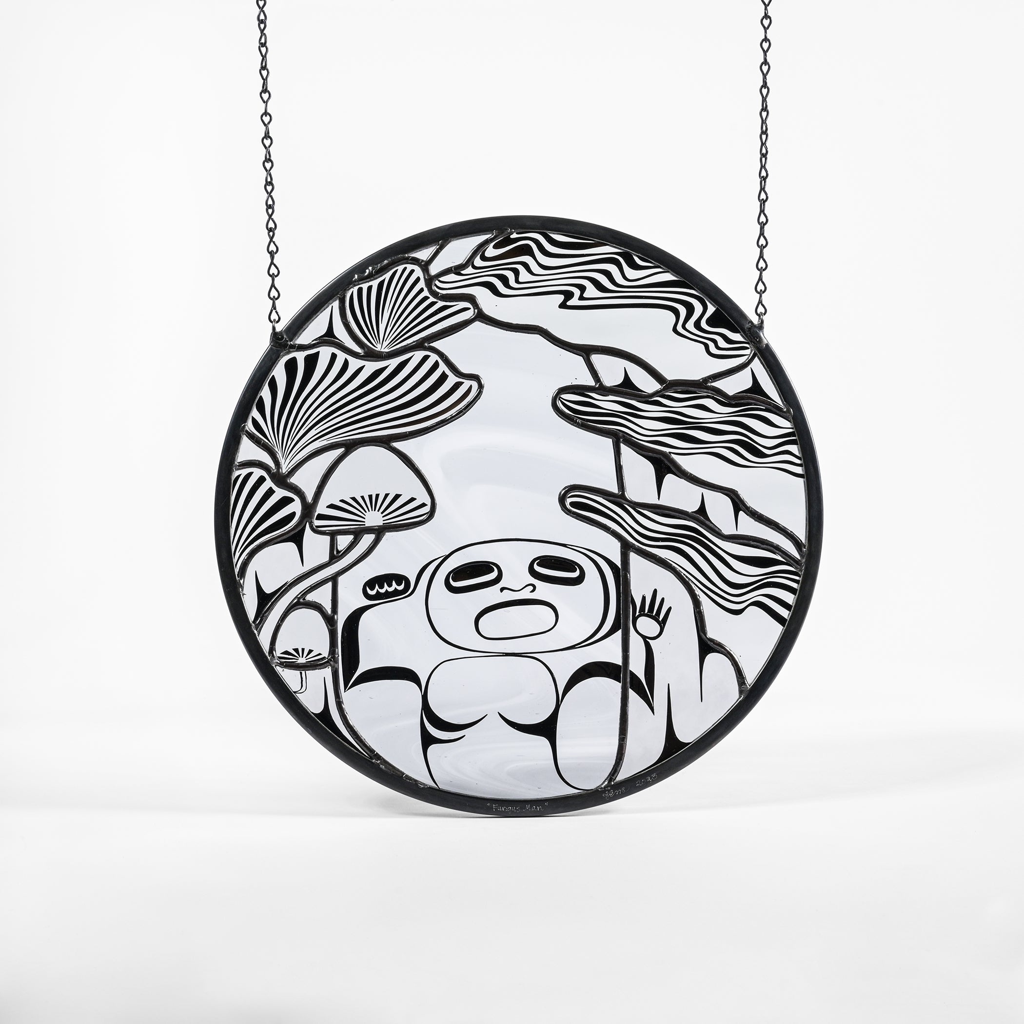 Fungus Man - Stained Glass Panel – Lattimer Gallery