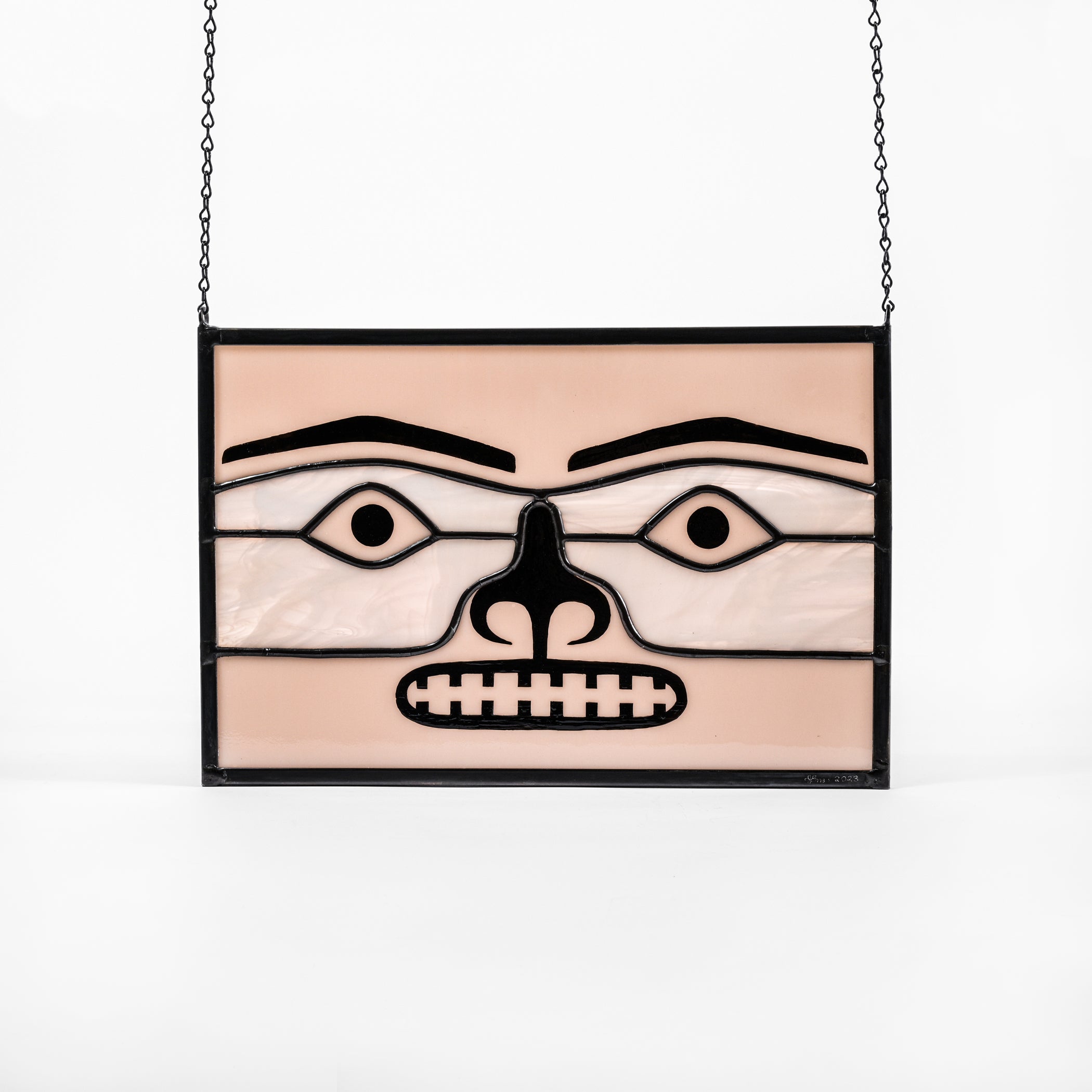 Chilkat (Pink) - Stained Glass Panel – Lattimer Gallery