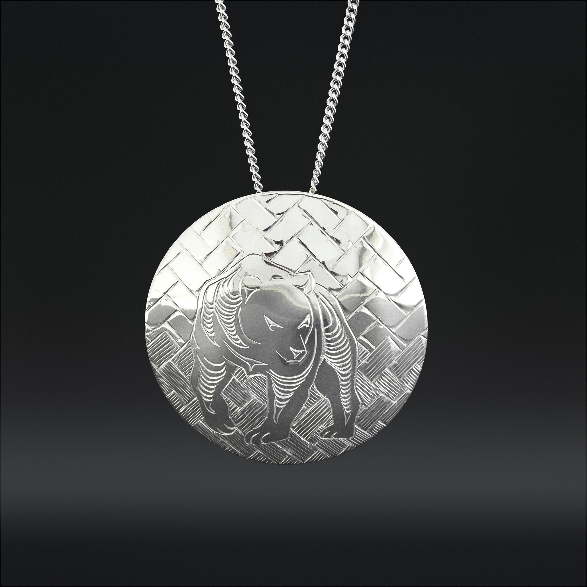 Bear Weave - Silver Pendant – Lattimer Gallery
