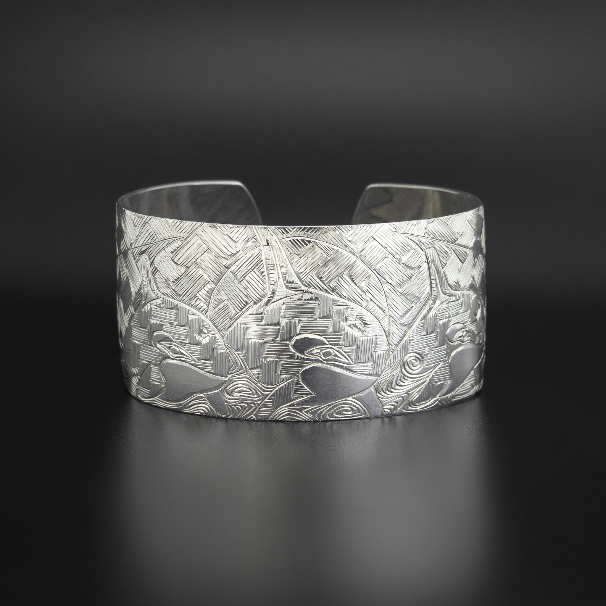 Whales Weaving - Silver Bracelet – Lattimer Gallery