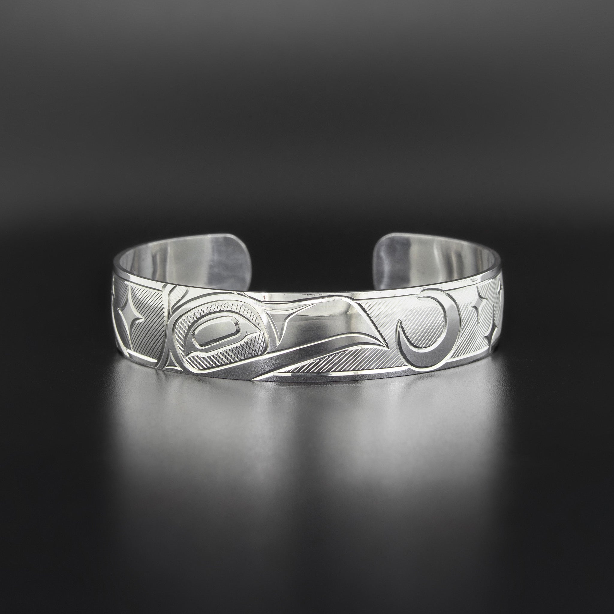 Raven and Stars - Silver Bracelet – Lattimer Gallery