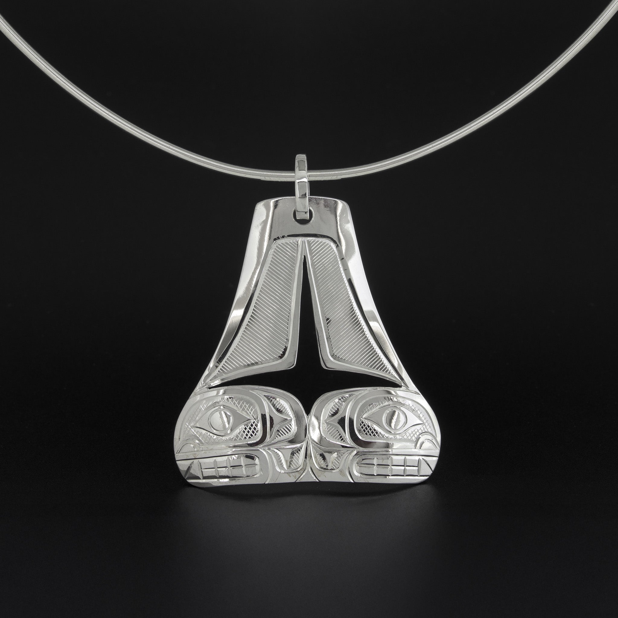 Saaeina.aat's Whale - Silver Pendant – Lattimer Gallery