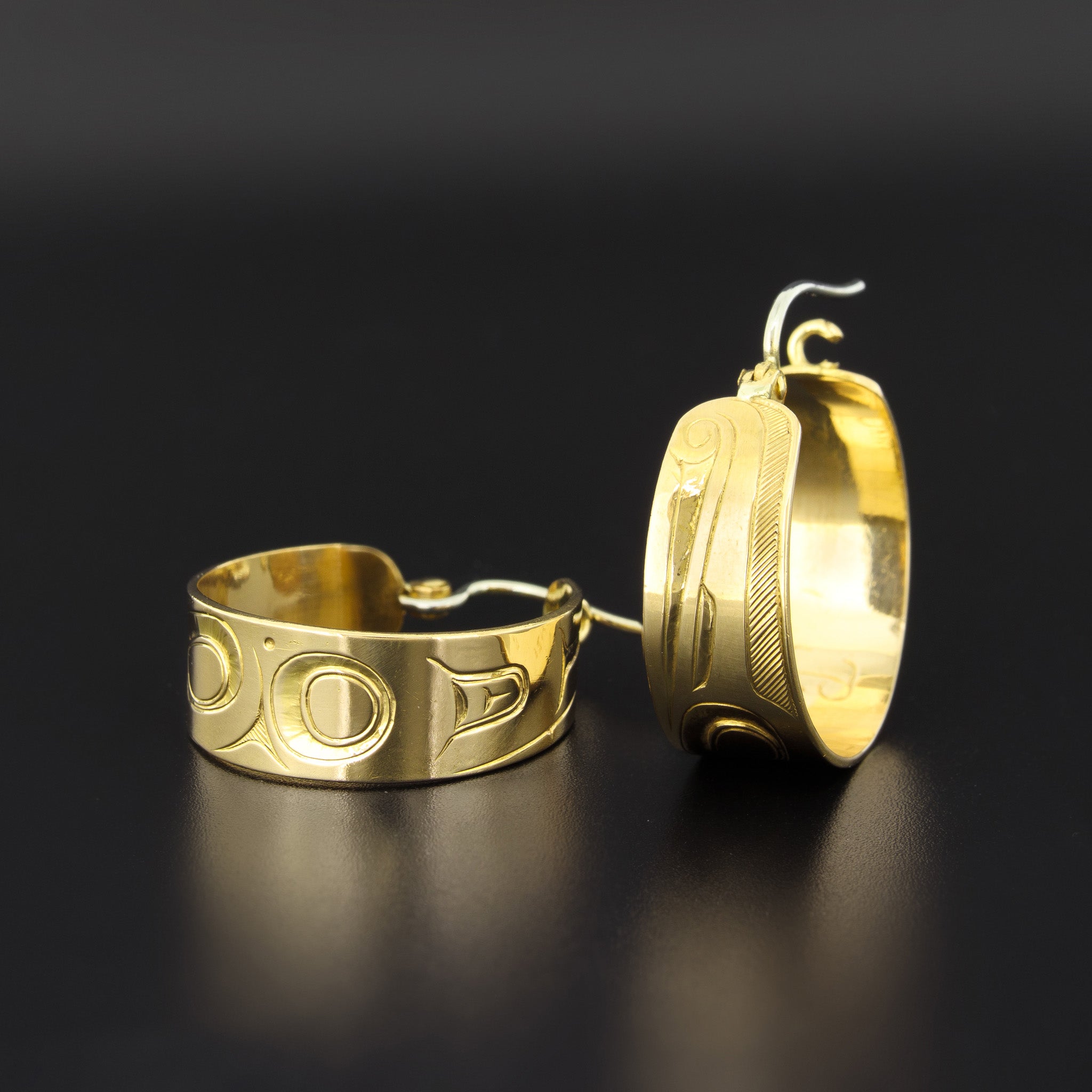 Butterfly - 20k Hoop Earrings – Lattimer Gallery