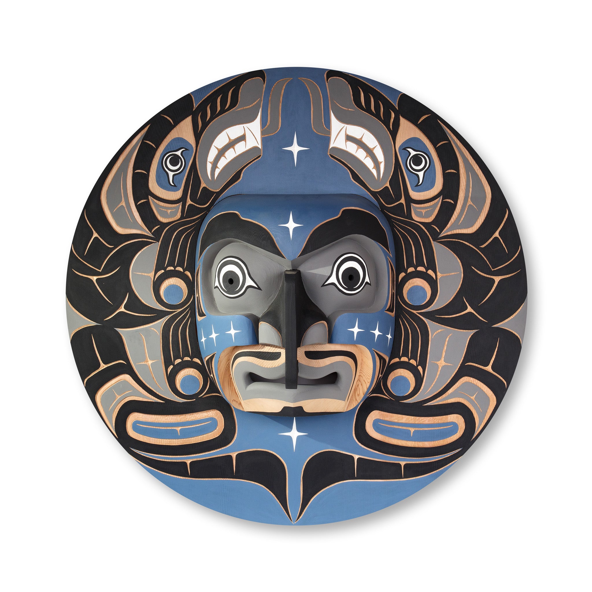 Moon - Red Cedar Mask – Lattimer Gallery
