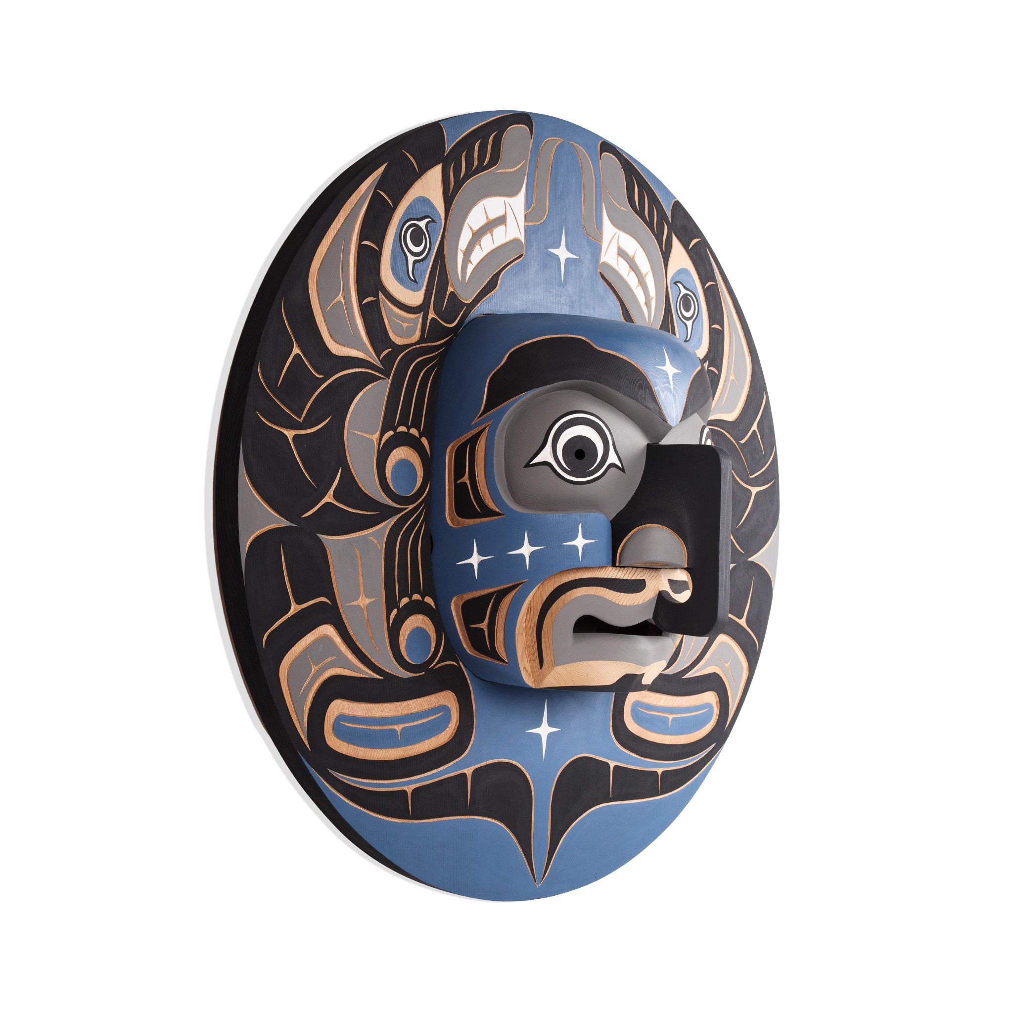 Moon - Red Cedar Mask – Lattimer Gallery