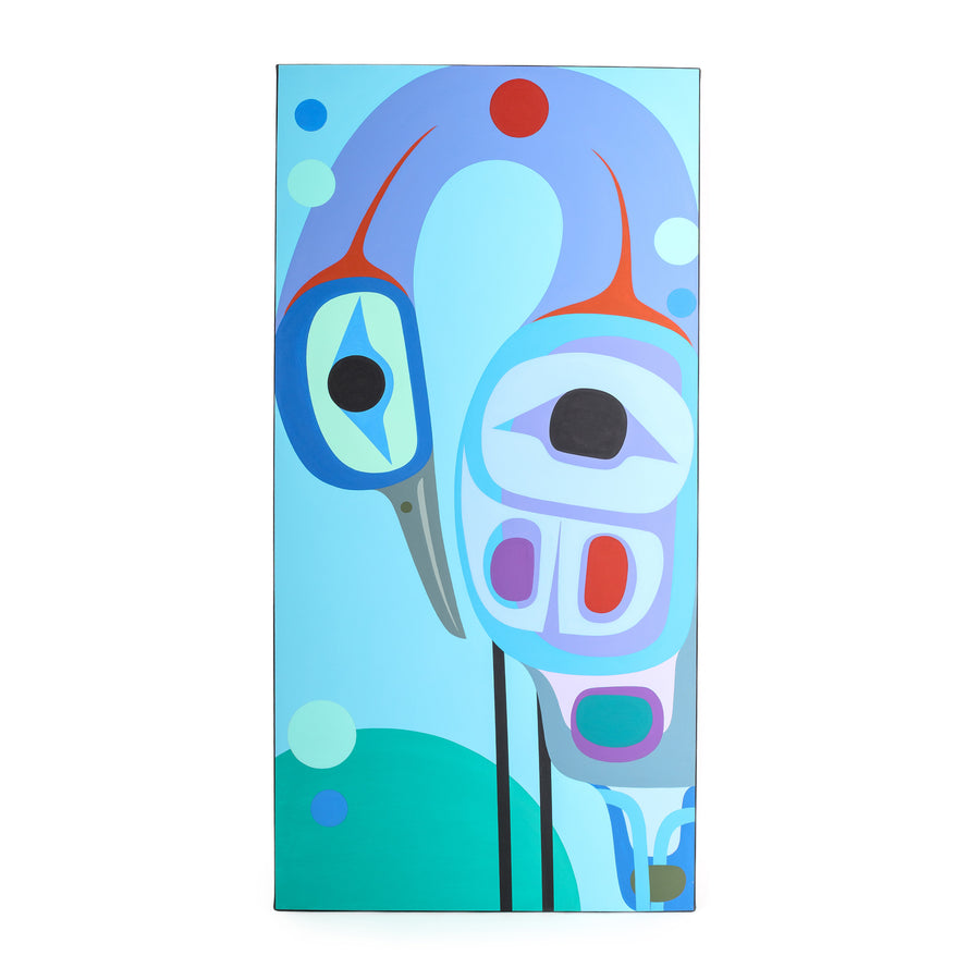 Midday Heron - Original Painting on Canvas – Lattimer Gallery