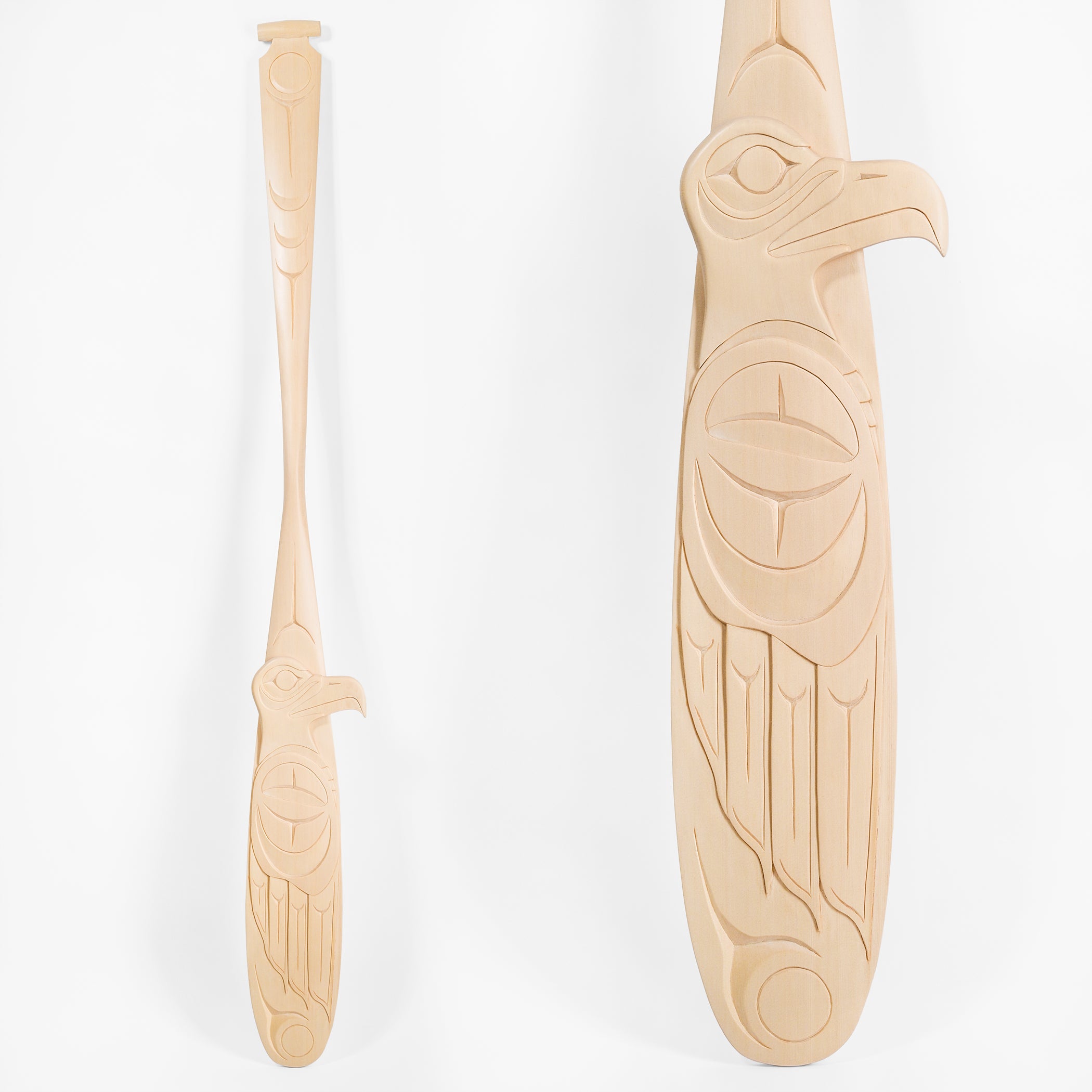 Eagle - Yellow Cedar Paddle – Lattimer Gallery