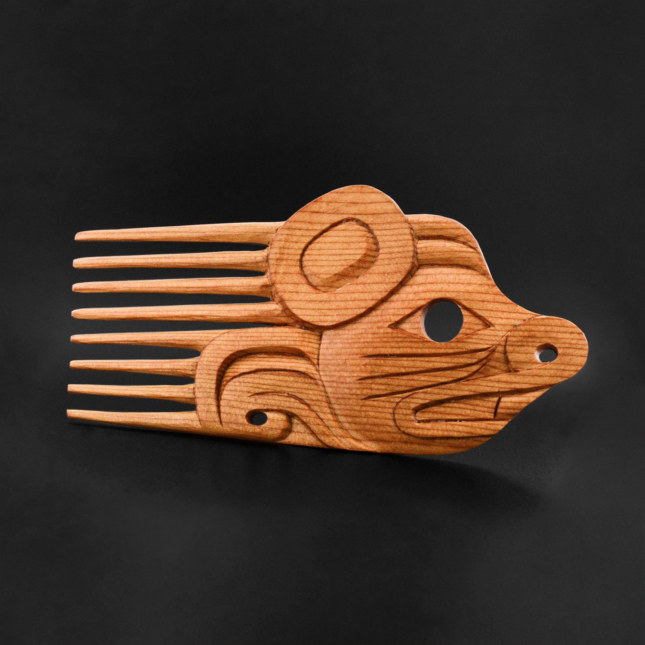Mouse Woman - Yew Wood Comb – Lattimer Gallery
