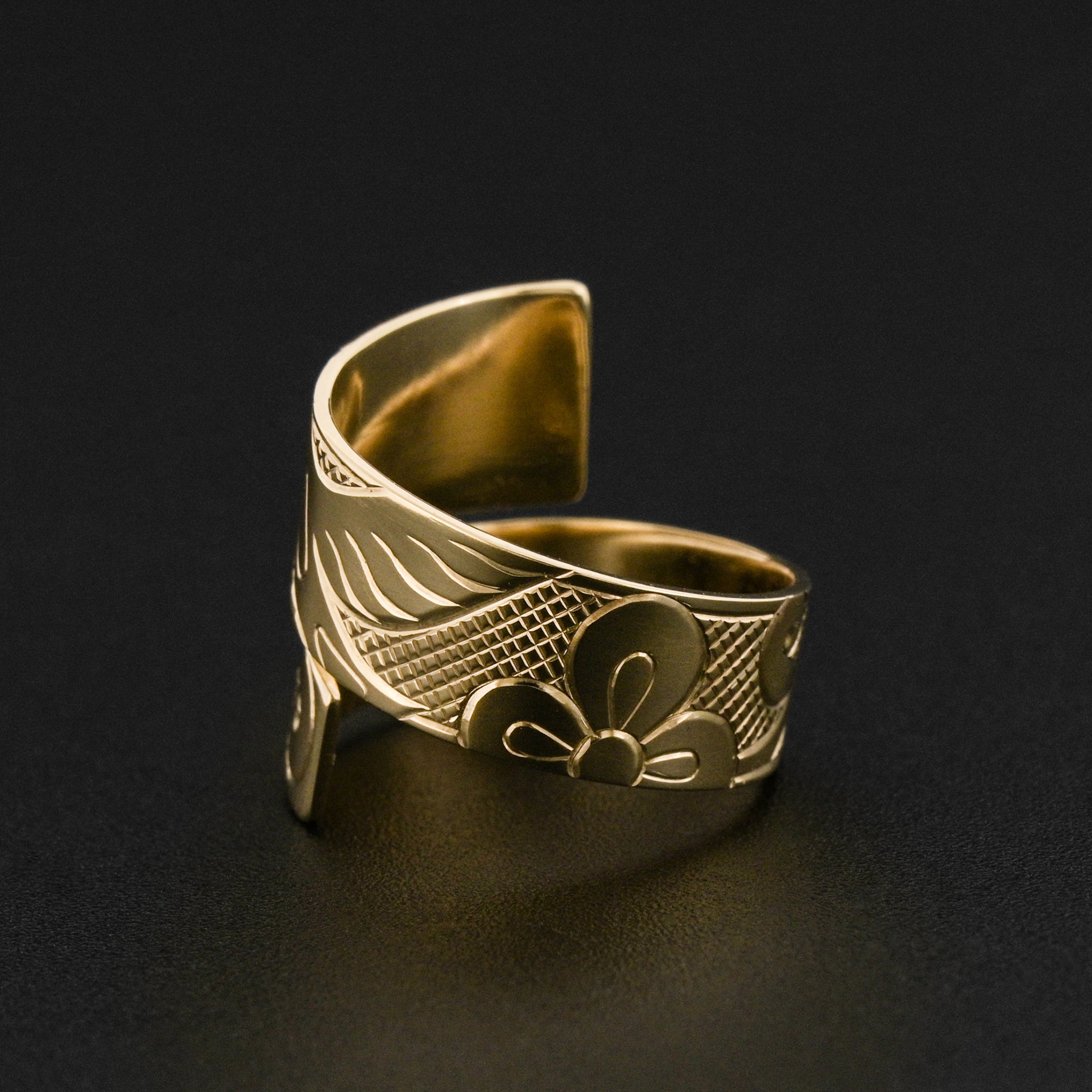 Hummingbird - 14k Gold Wrap Ring – Lattimer Gallery