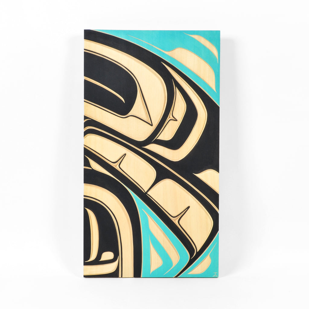 Raven - Yellow Cedar Panel – Lattimer Gallery