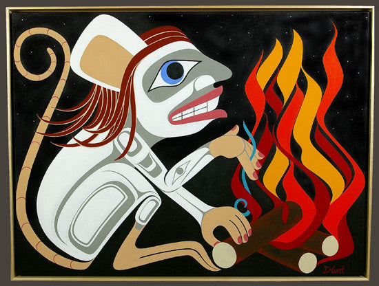 Mouse Woman - Acrylic on Canvas – Lattimer Gallery